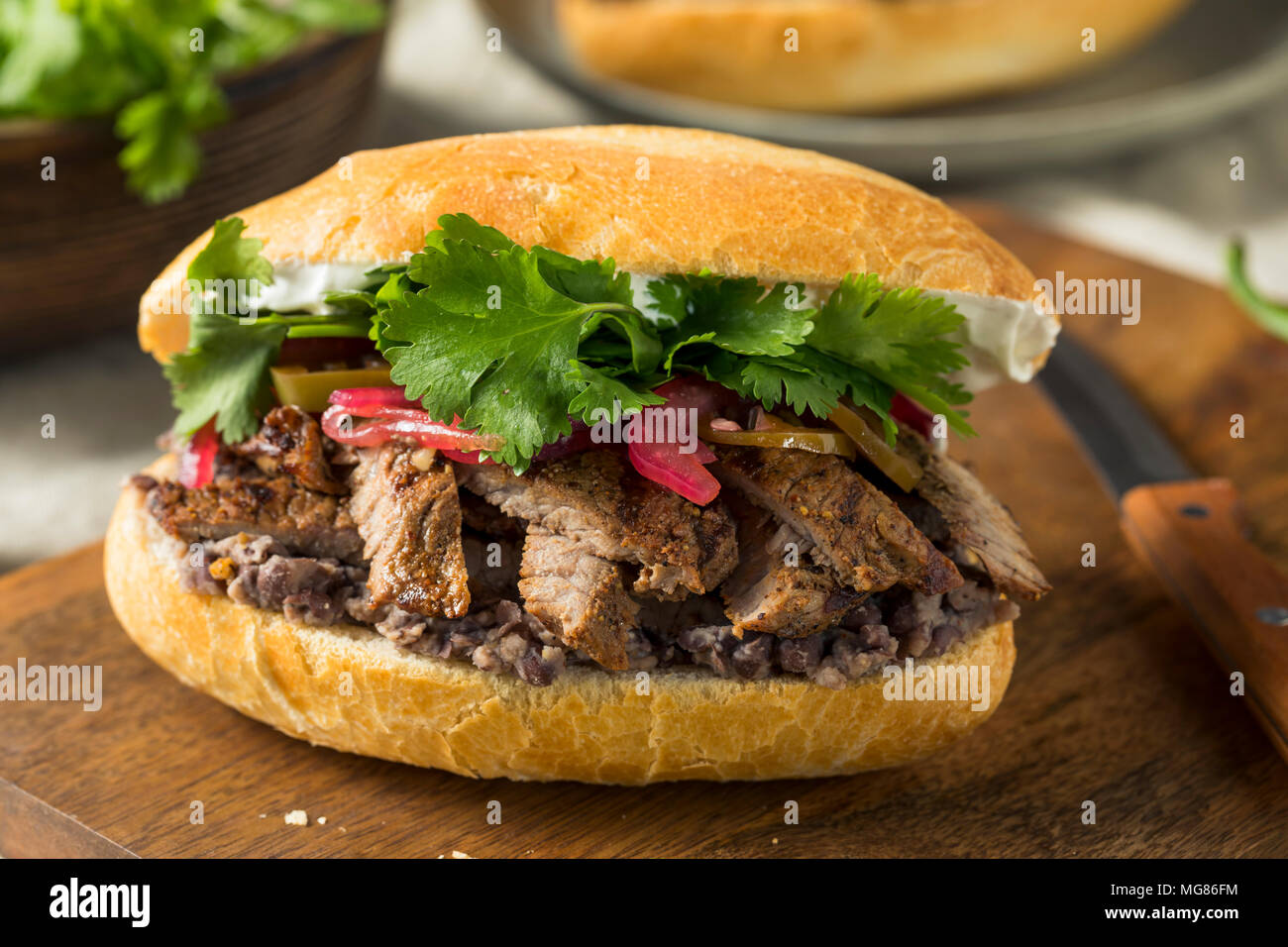 Mexican Steak Torta