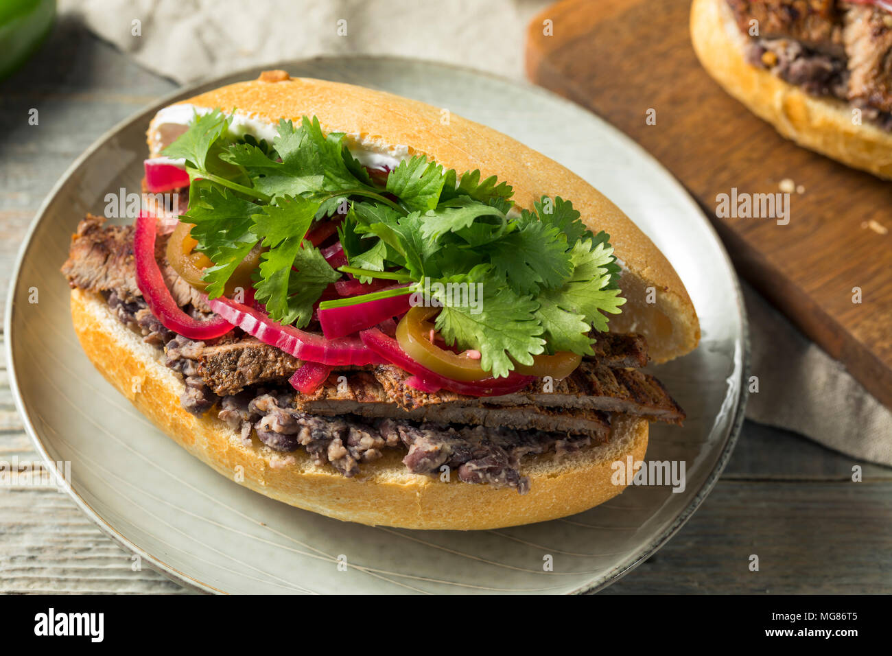 Mexican Steak Torta
