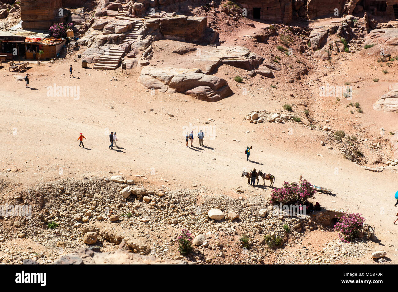Mountains in Petra (Rose City), Jordan. Petra is one of the New Seven ...