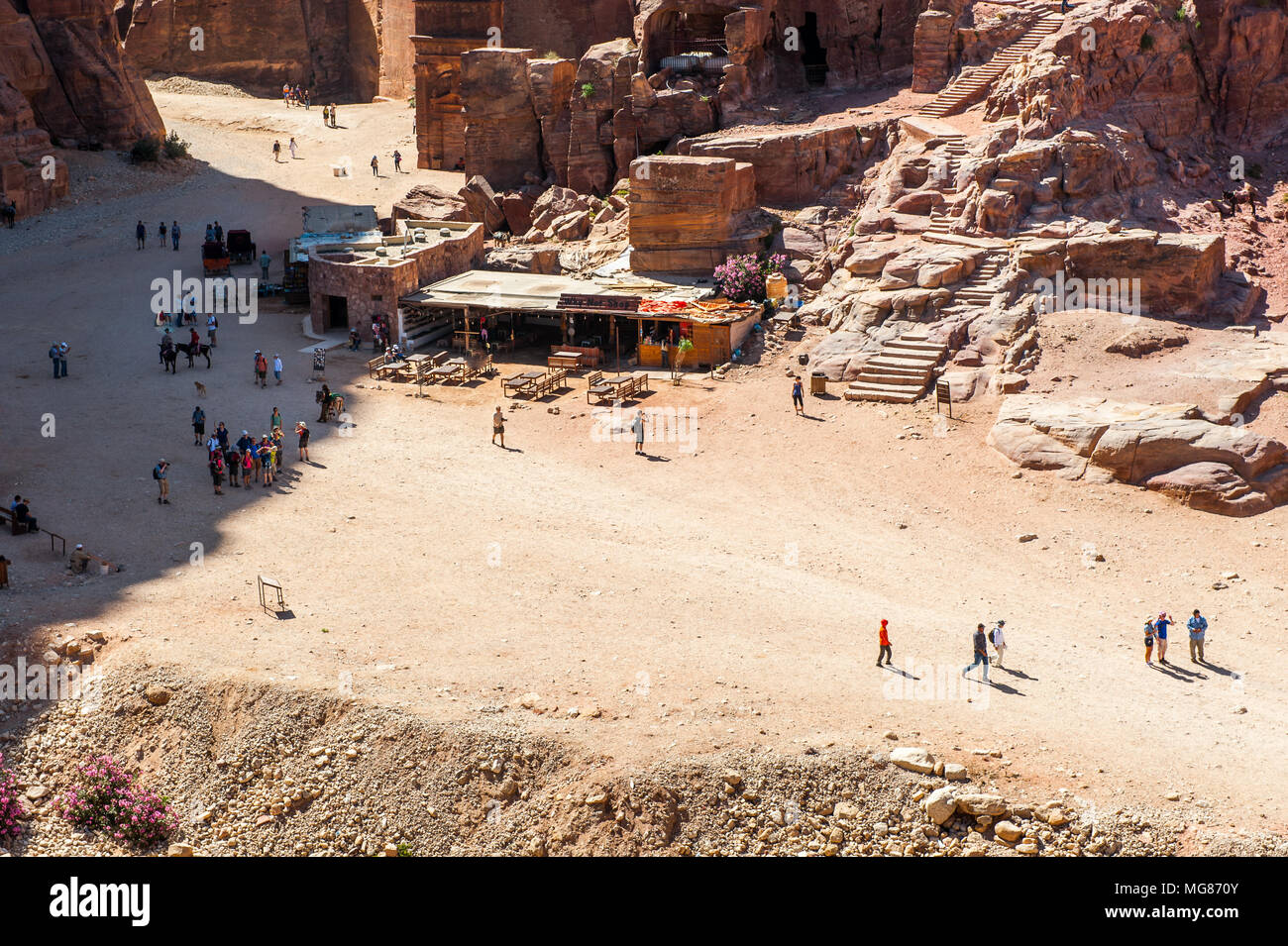 Mountains in Petra (Rose City), Jordan. Petra is one of the New Seven ...