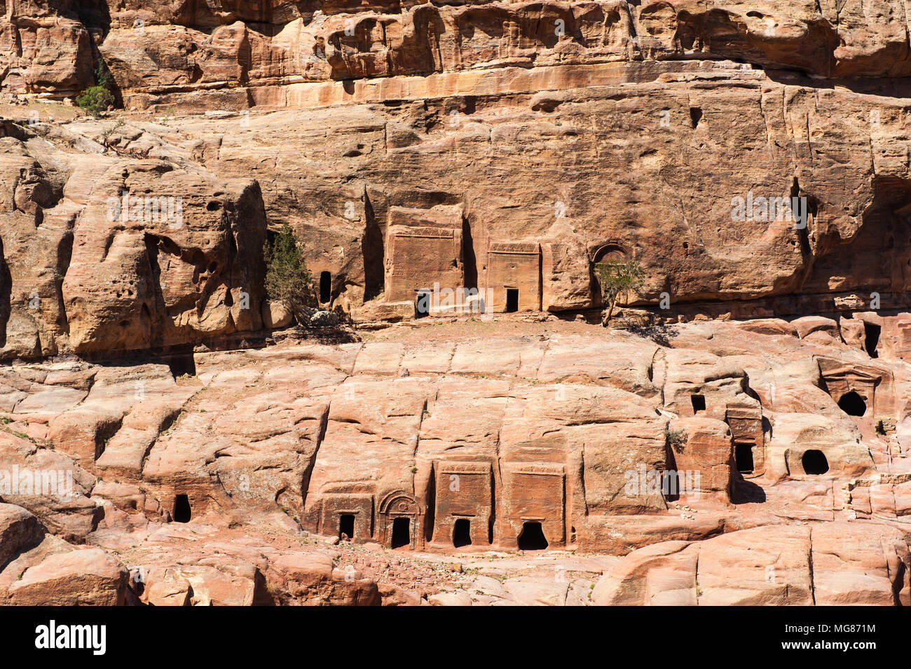 Mountains in Petra (Rose City), Jordan. Petra is one of the New Seven ...