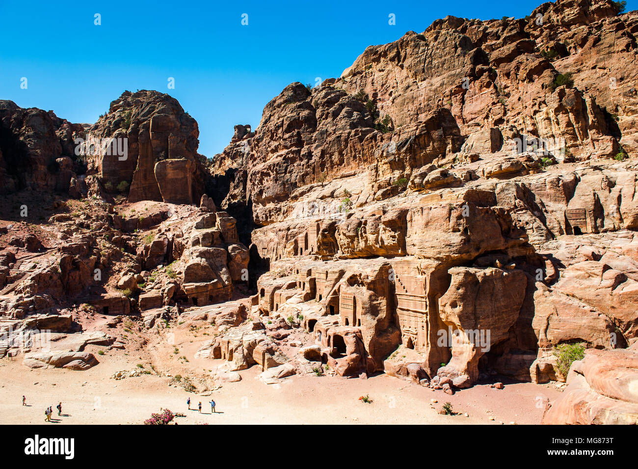 Mountains in Petra (Rose City), Jordan. Petra is one of the New Seven ...