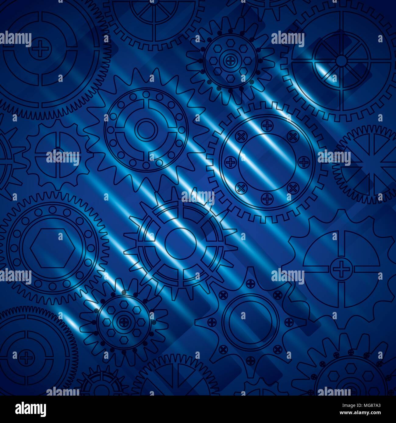 gears and cogs design, vector illustration eps10 graphic Stock Vector ...