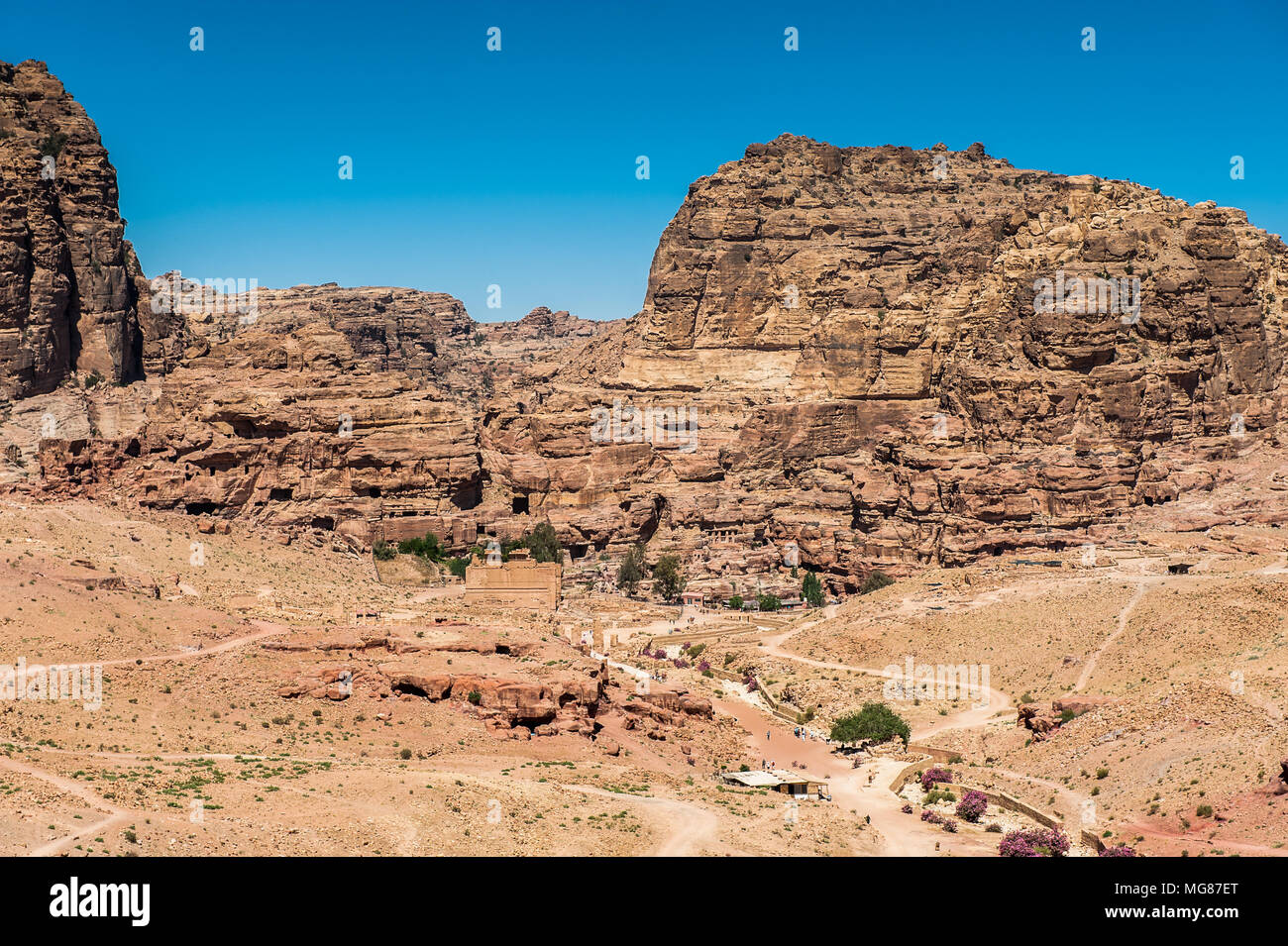 Rocks in Petra (Rose City), Jordan. The city of Petra was lost for over ...