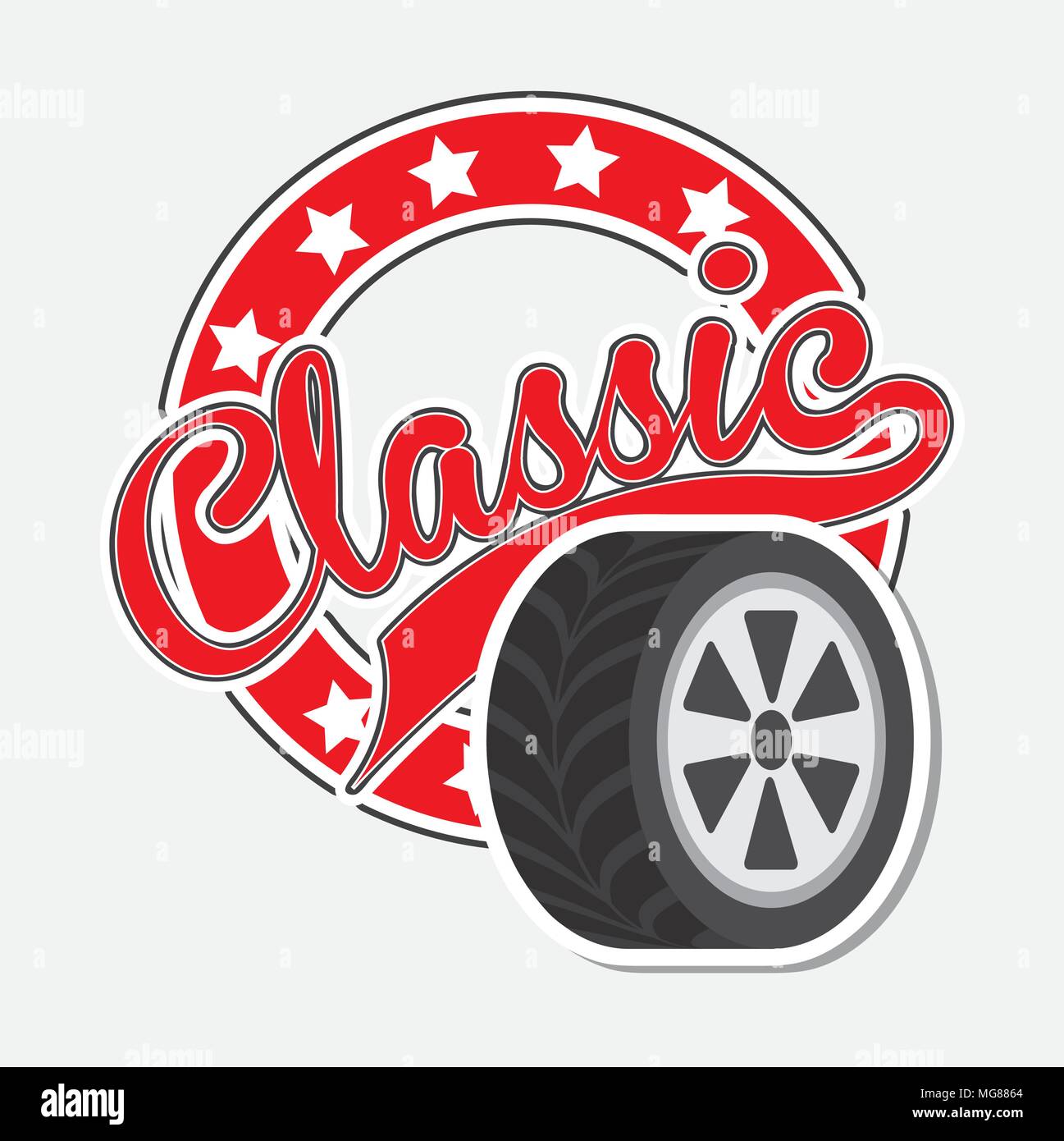 Vintage tracks and sign Stock Vector Images - Alamy