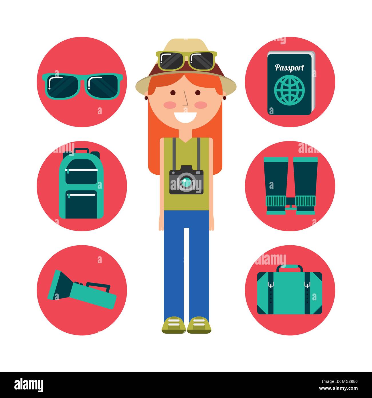 tourist concept design, vector illustration eps10 graphic Stock Vector ...