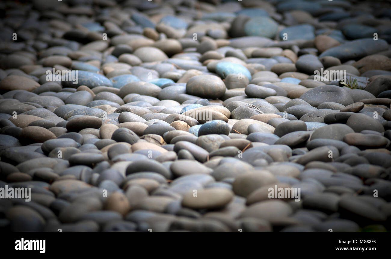 A bed of rock for one to use as a focal point for meditating Stock ...