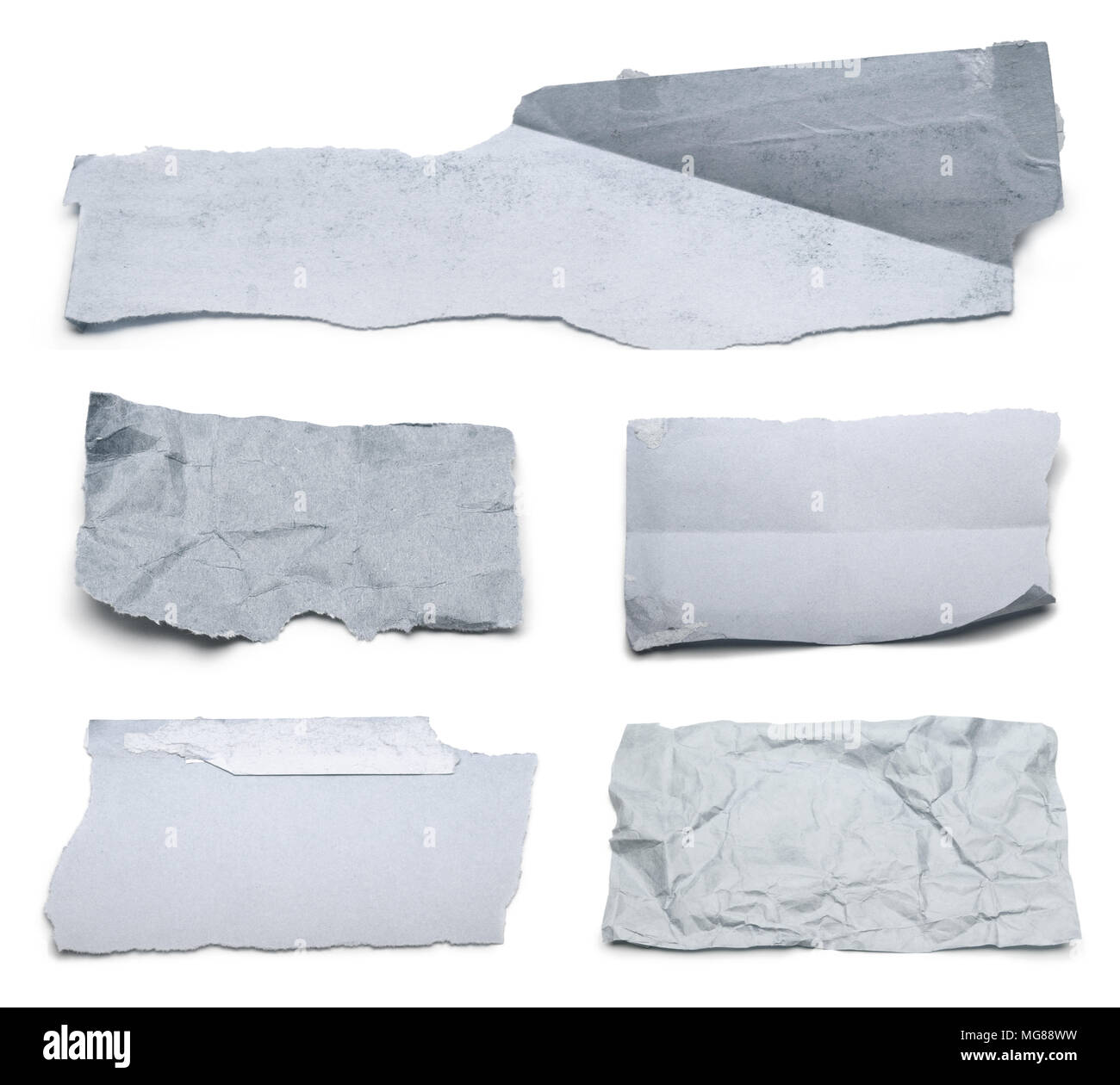set of rip paper on white Stock Photo - Alamy