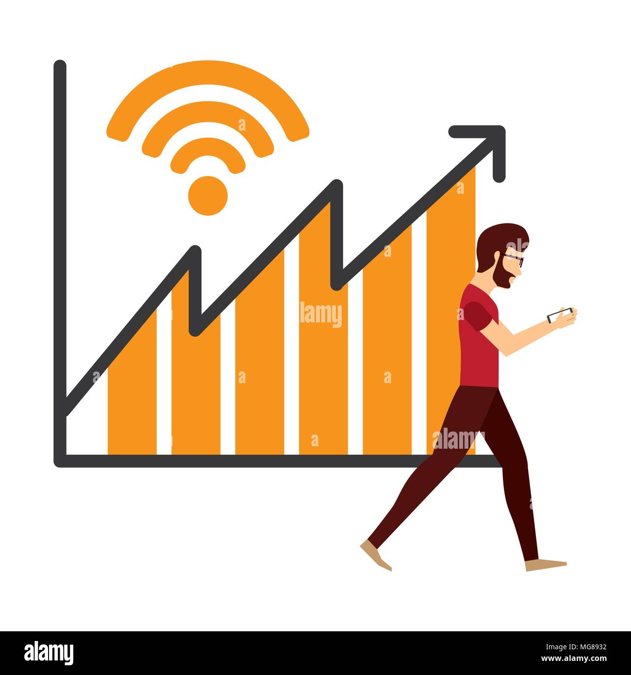 Wifi bars hi-res stock photography and images - Alamy