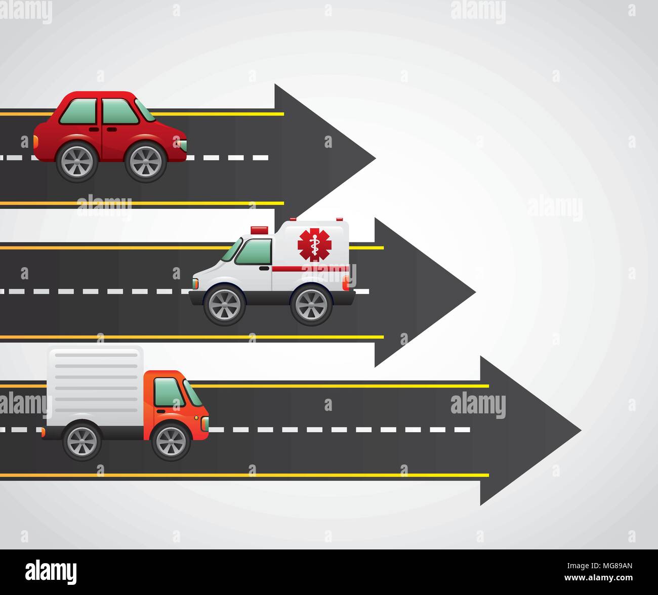 Driveway arrows Stock Vector Images - Alamy
