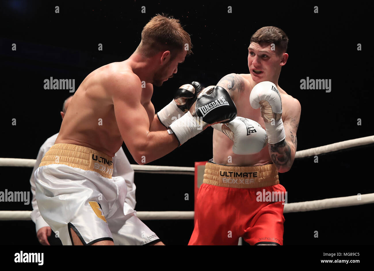 Drew Brown (right) and Jimmy Cooper compete in Quarter-Final 1 of the ...