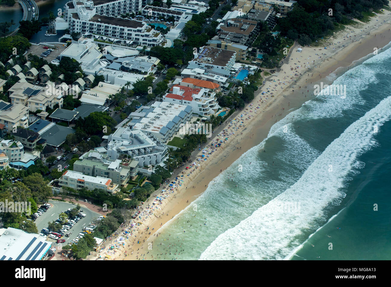 An aerial view of Mooloolaba in Australia Stock Photo - Alamy