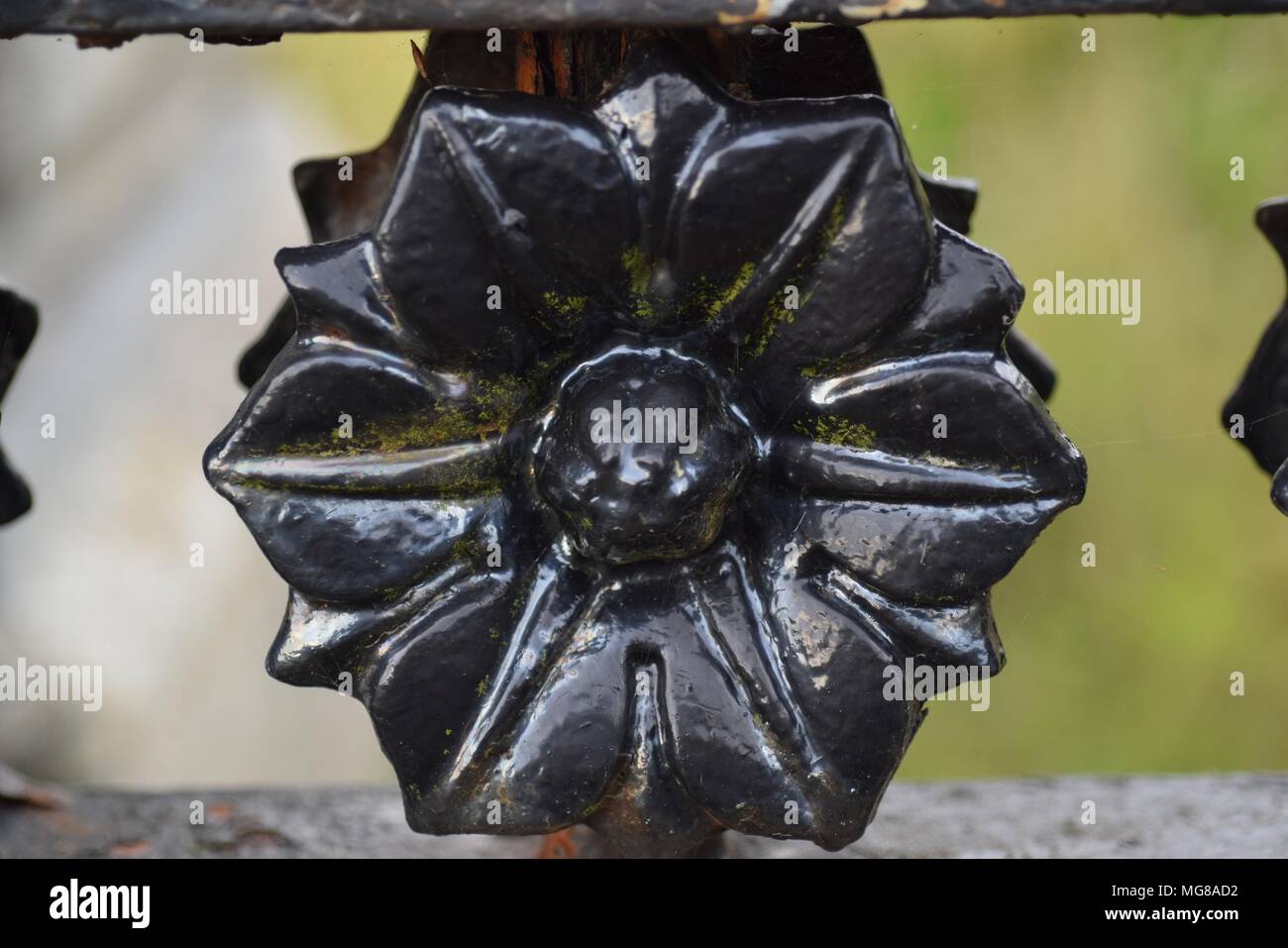 Iron flower shape Stock Photo - Alamy