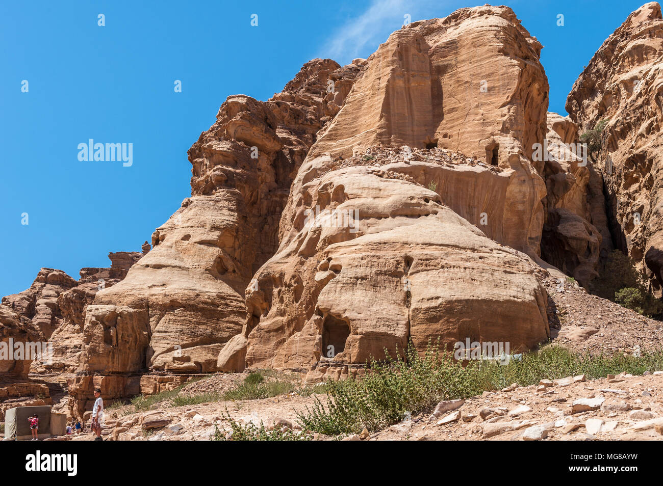 Rocks of Petra, Jordan Stock Photo - Alamy