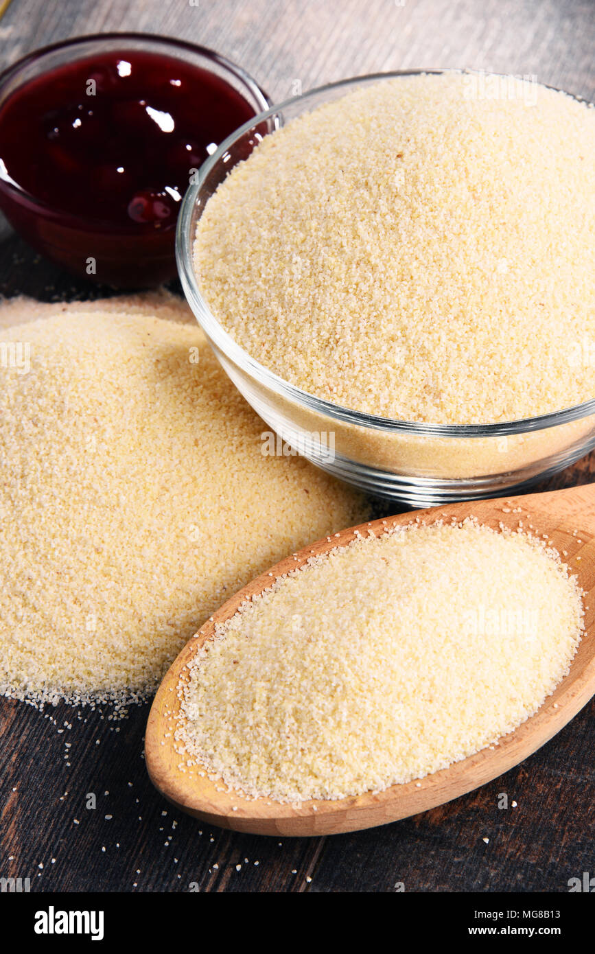 Semolina pudding jam hi-res stock photography and images - Alamy