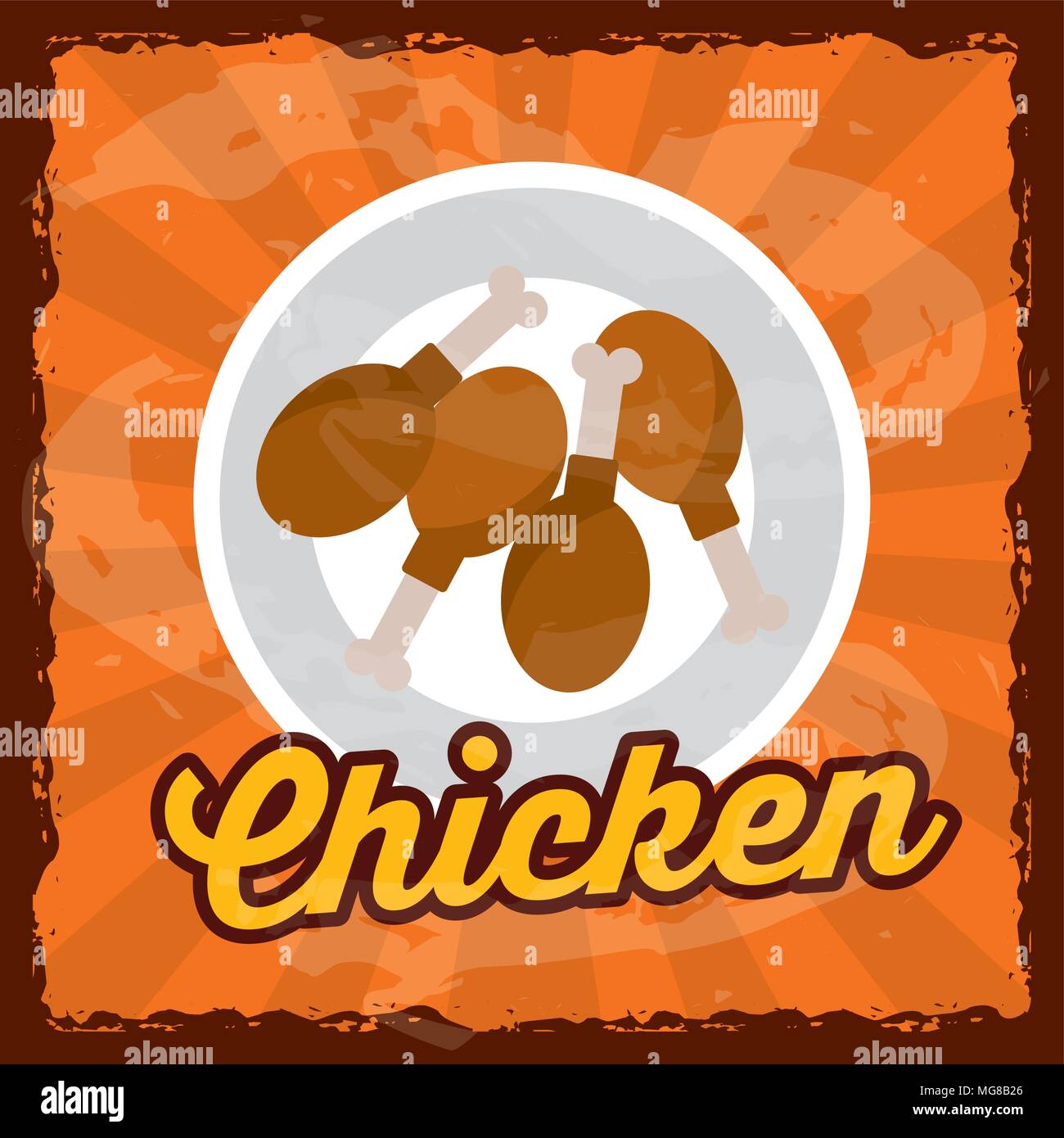 chicken meat design, vector illustration eps10 graphic Stock Vector ...