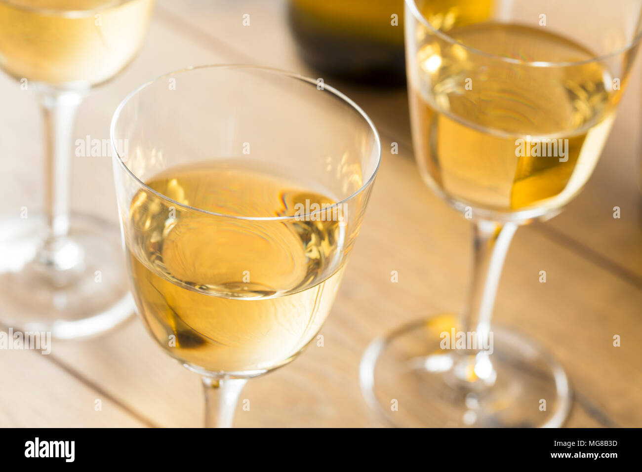 Dry French Sherry Dessert Wine in a Glass Stock Photo - Alamy
