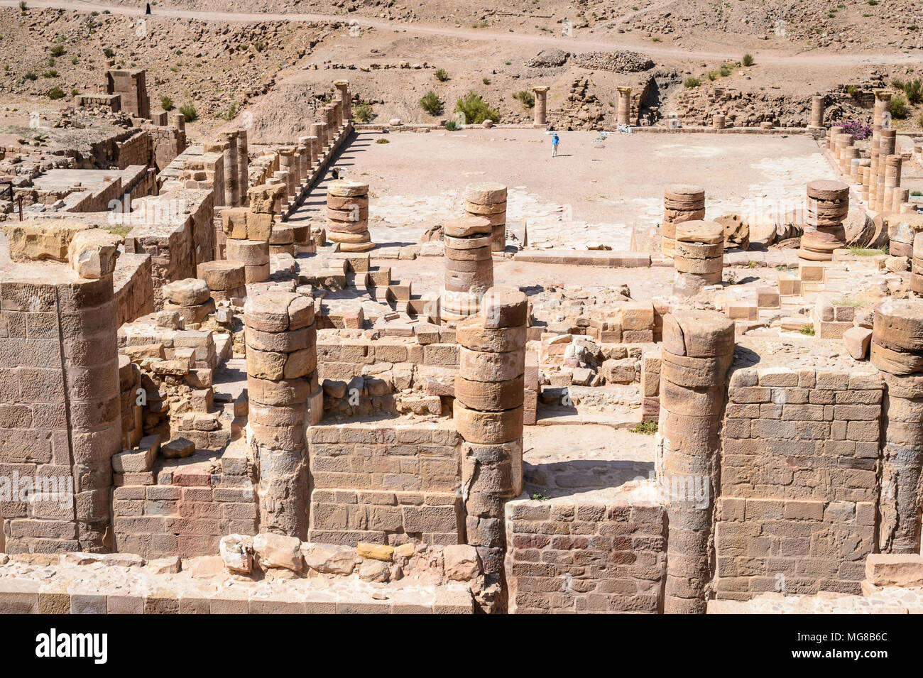Ancient rock cut architecture of Petra, Jordan Stock Photo - Alamy
