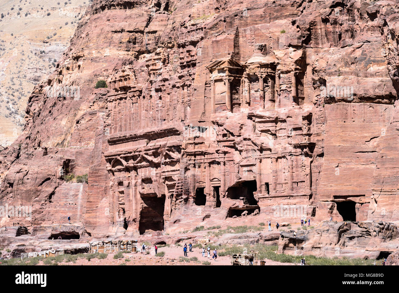 One of the multiple tombs in Petra, one of the New Seven Wonders of the ...
