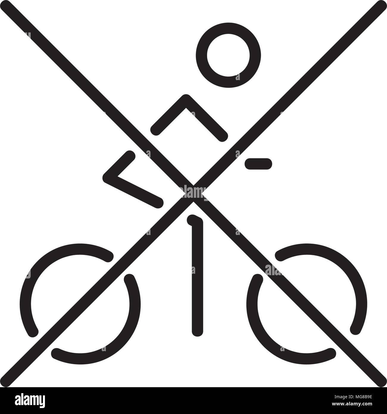 Route for cyclists Stock Vector Images - Alamy