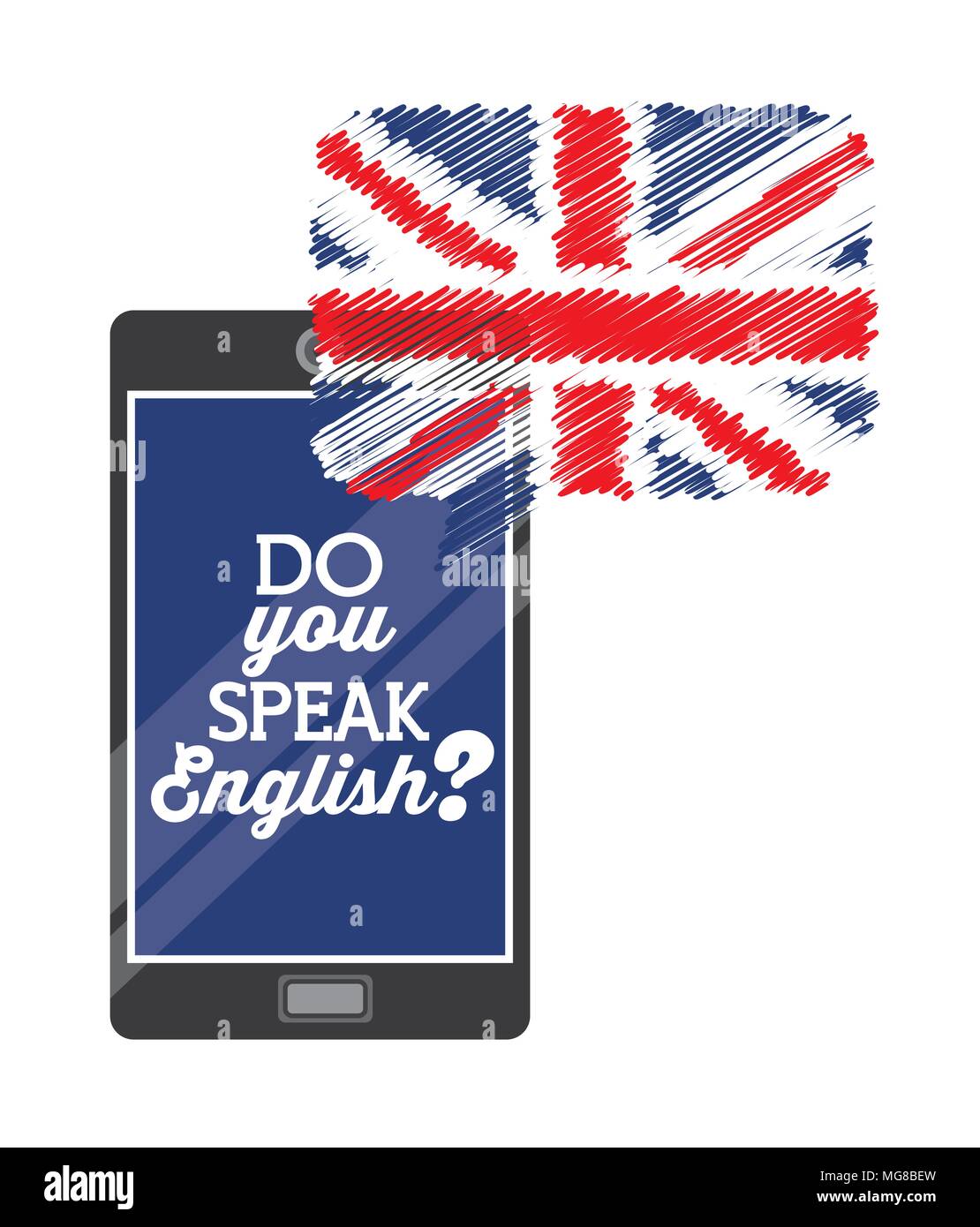 learn english design, vector illustration eps10 graphic Stock Vector ...