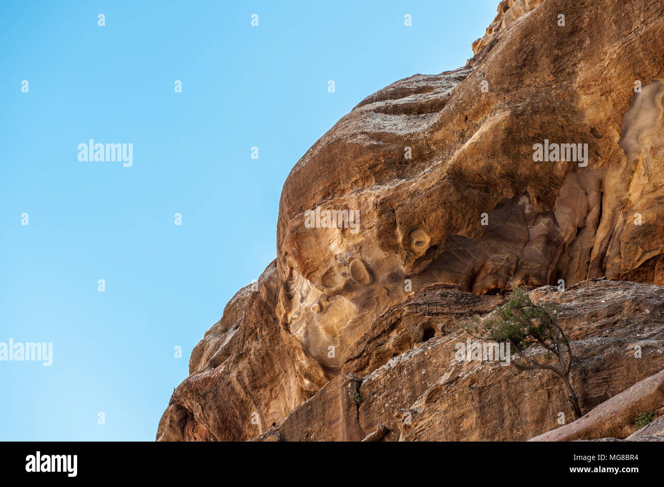 Beautiful rock in Petra Stock Photo - Alamy