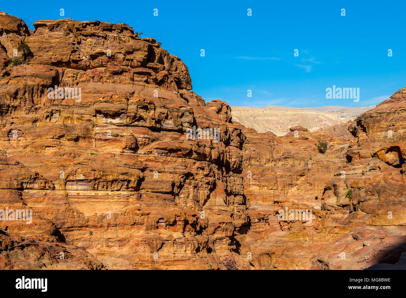Beautiful rock in Petra Stock Photo - Alamy