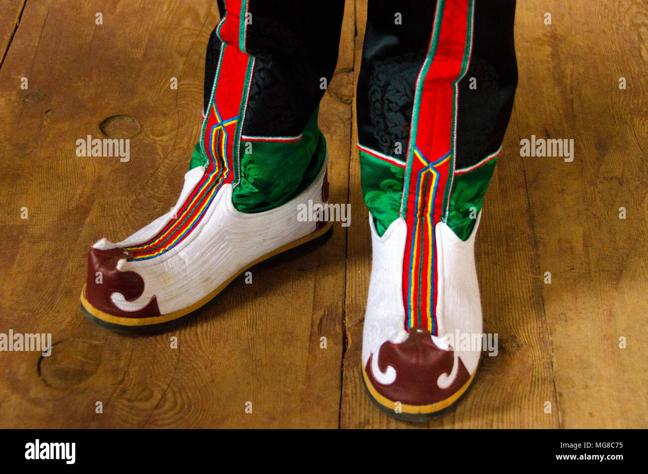 Traditional bhutan boots hi-res stock photography and images - Alamy