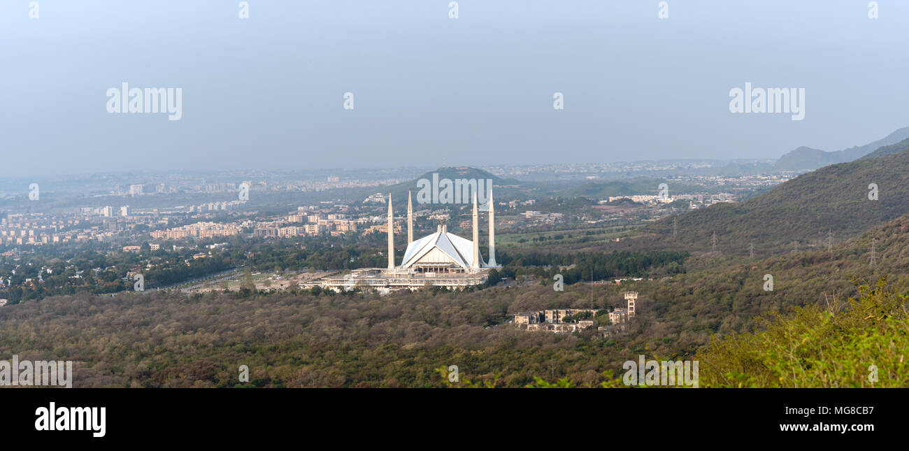 Faisal Masjid Aerial View