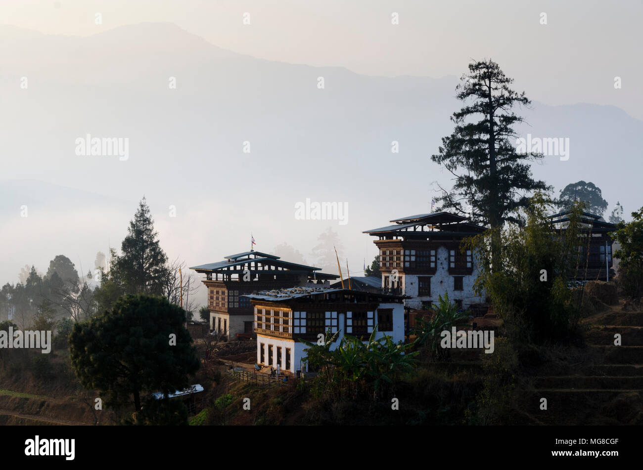 Traditional rural bhutanese house hi-res stock photography and images ...