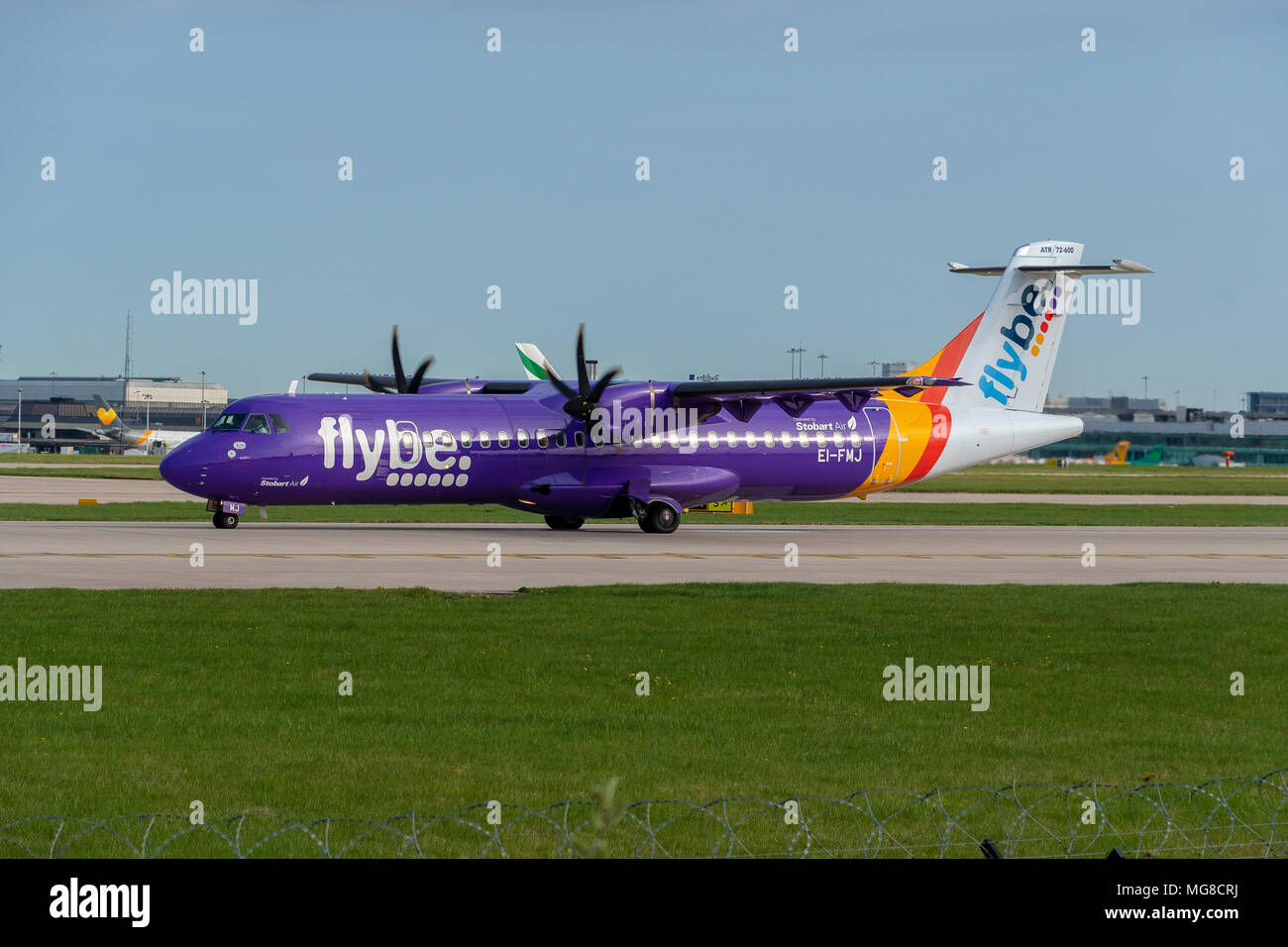 MANCHESTER, UNITED KINGDOM - APRIL 21st, 2018: Flybe ATR 72-600 ...