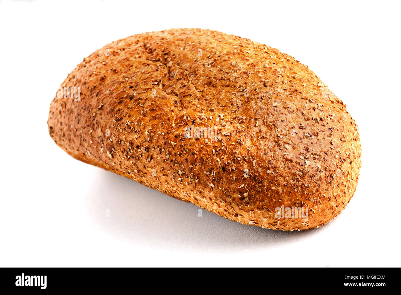 loaf of round rye bread isolated on white background isolate Stock ...