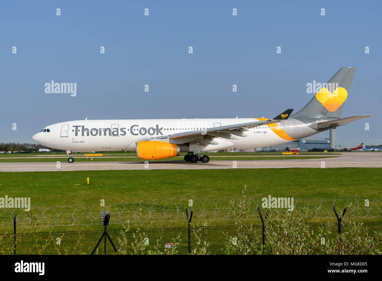 MANCHESTER, UNITED KINGDOM - APRIL 21st, 2018: Thomas Cook Airbus A330 ...