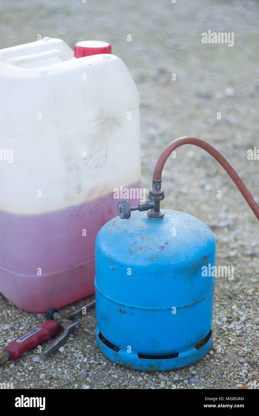 Fire station firefighter training equipment used by fireman to simulate ...