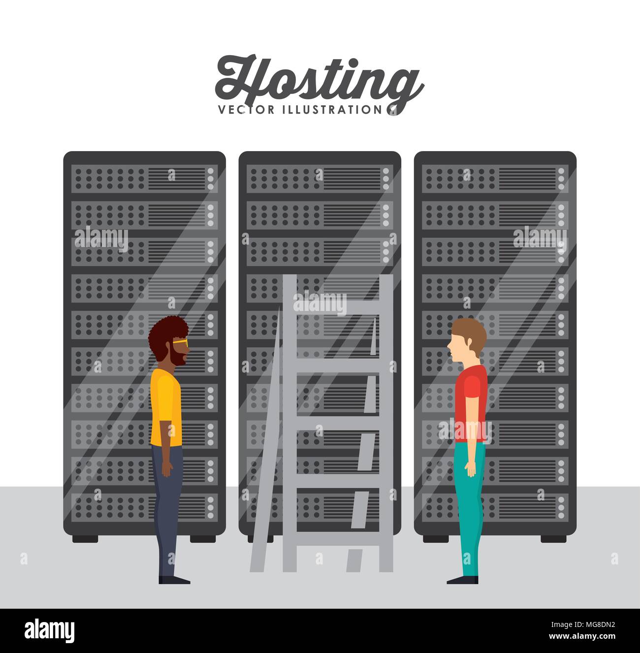 Data servers stack hi-res stock photography and images - Alamy