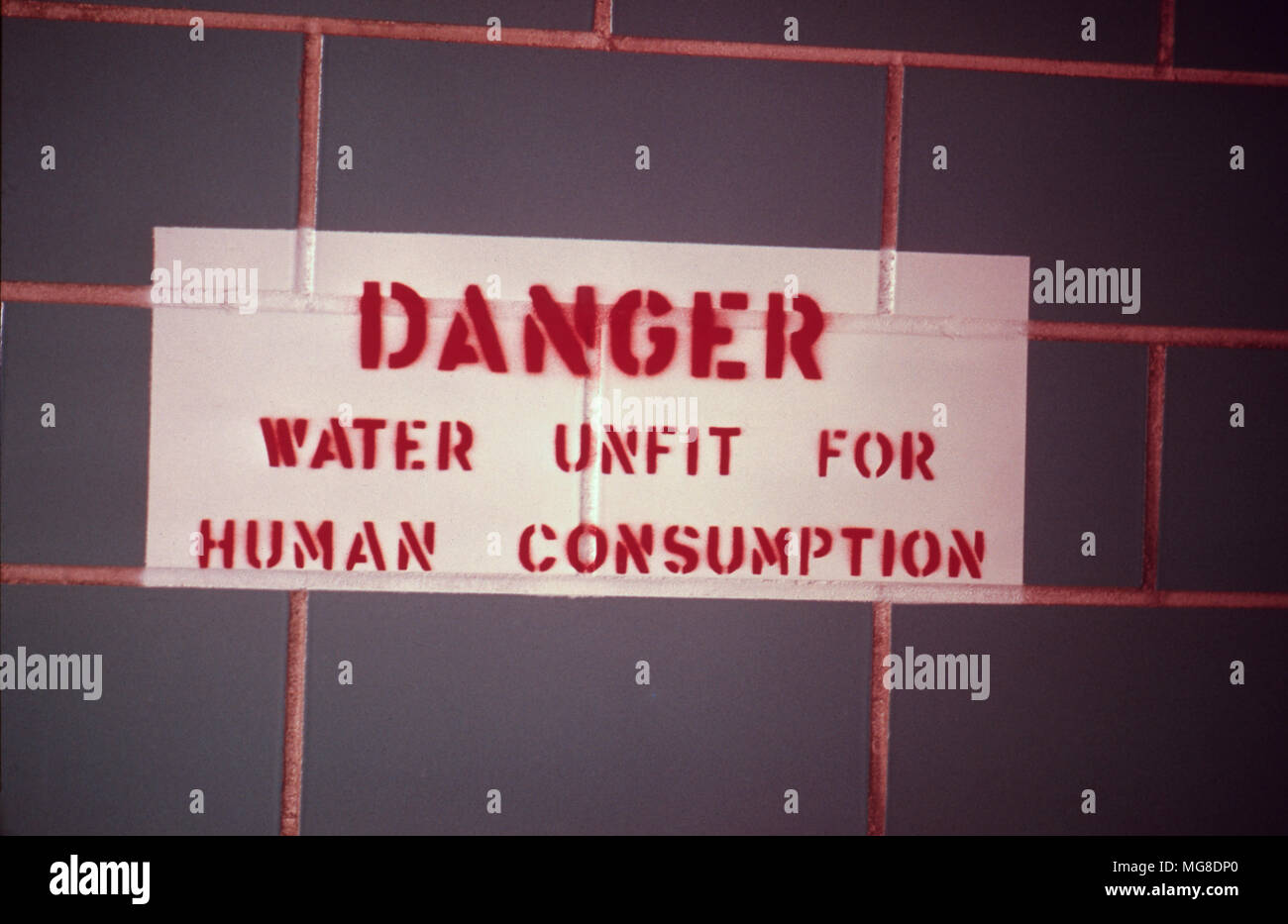 Sign in restroom at rest stop on major highway near Colorado Springs ...