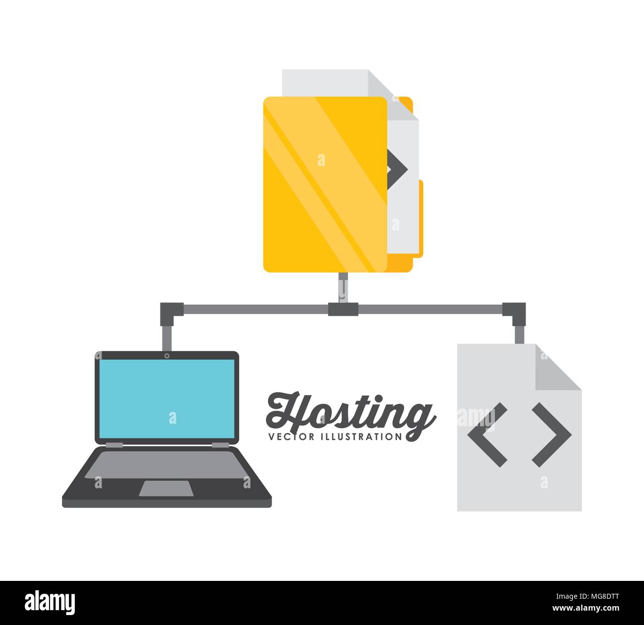 data center design, vector illustration eps10 graphic Stock Vector ...
