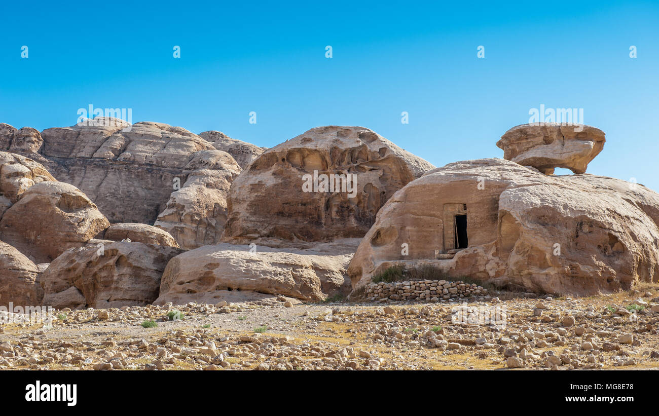 Rocks of Beidha, a major Neolithic archaeological site Stock Photo - Alamy