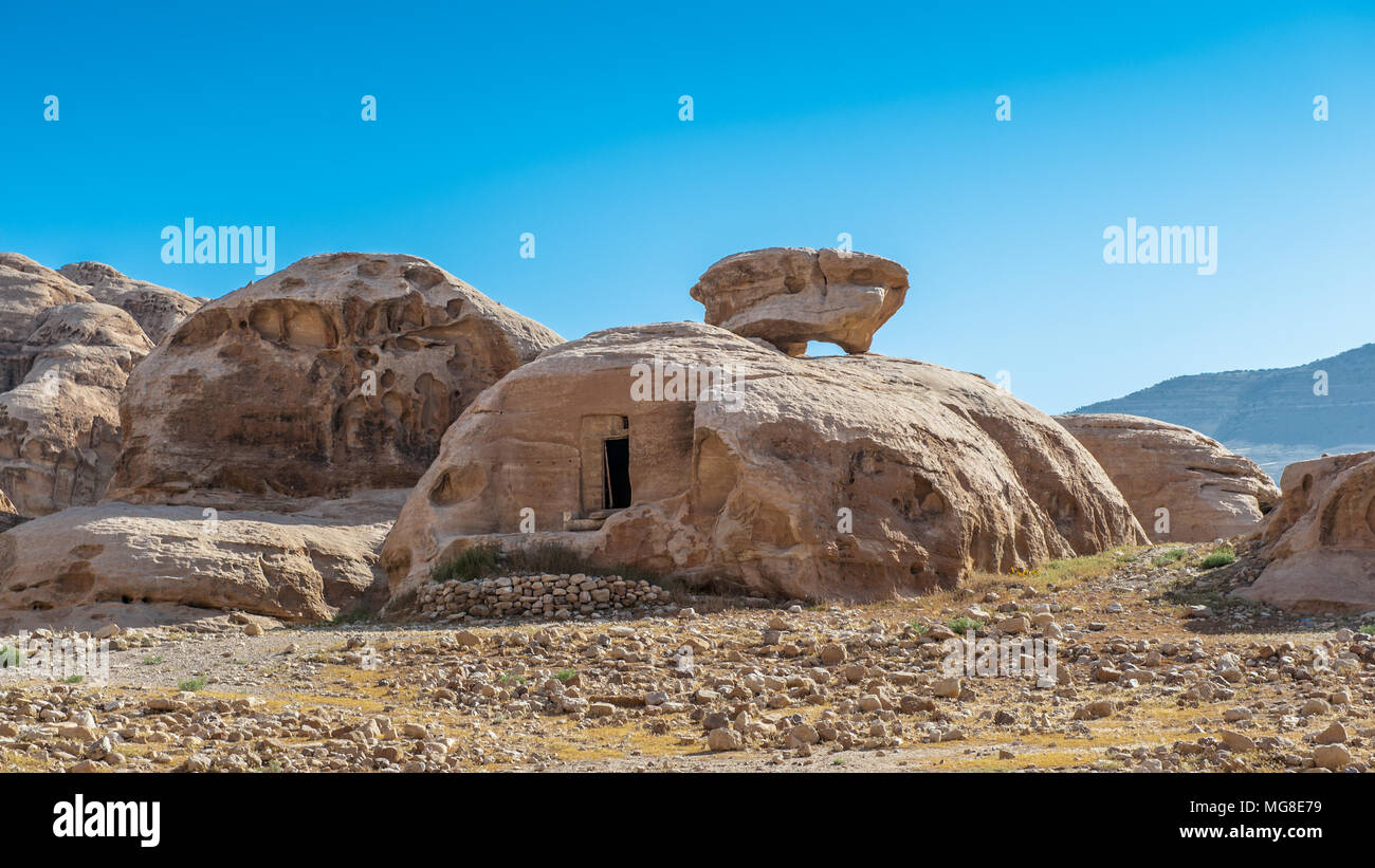 Rocks of Beidha, a major Neolithic archaeological site Stock Photo - Alamy