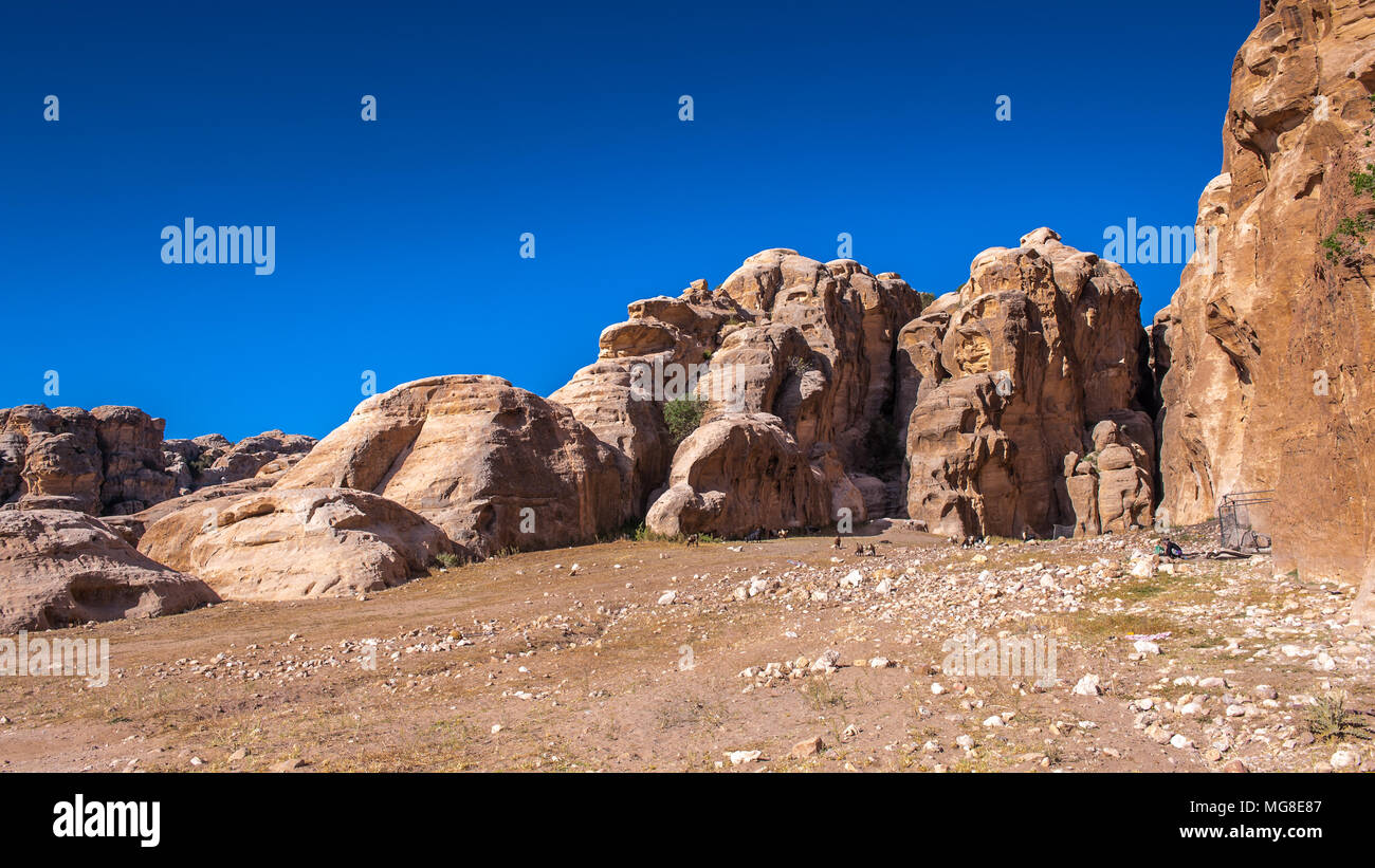 Rocks of Beidha, a major Neolithic archaeological site Stock Photo - Alamy