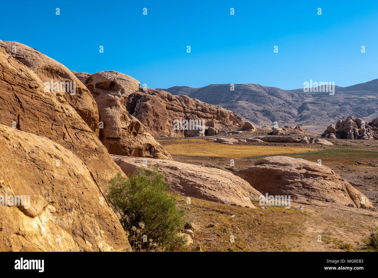 Beidha, a major Neolithic archaeological site Stock Photo - Alamy