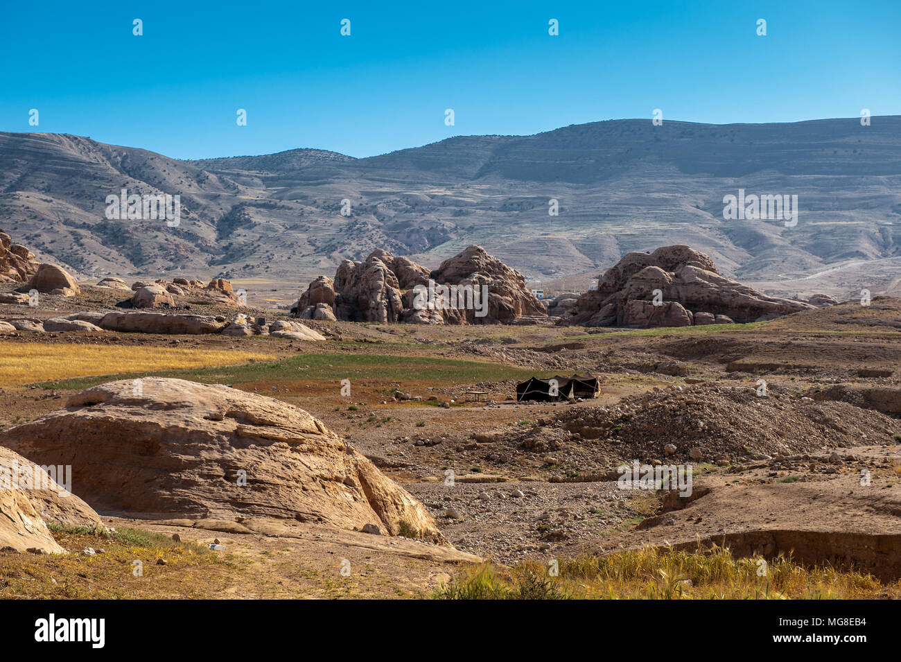 Beidha, a major Neolithic archaeological site Stock Photo - Alamy
