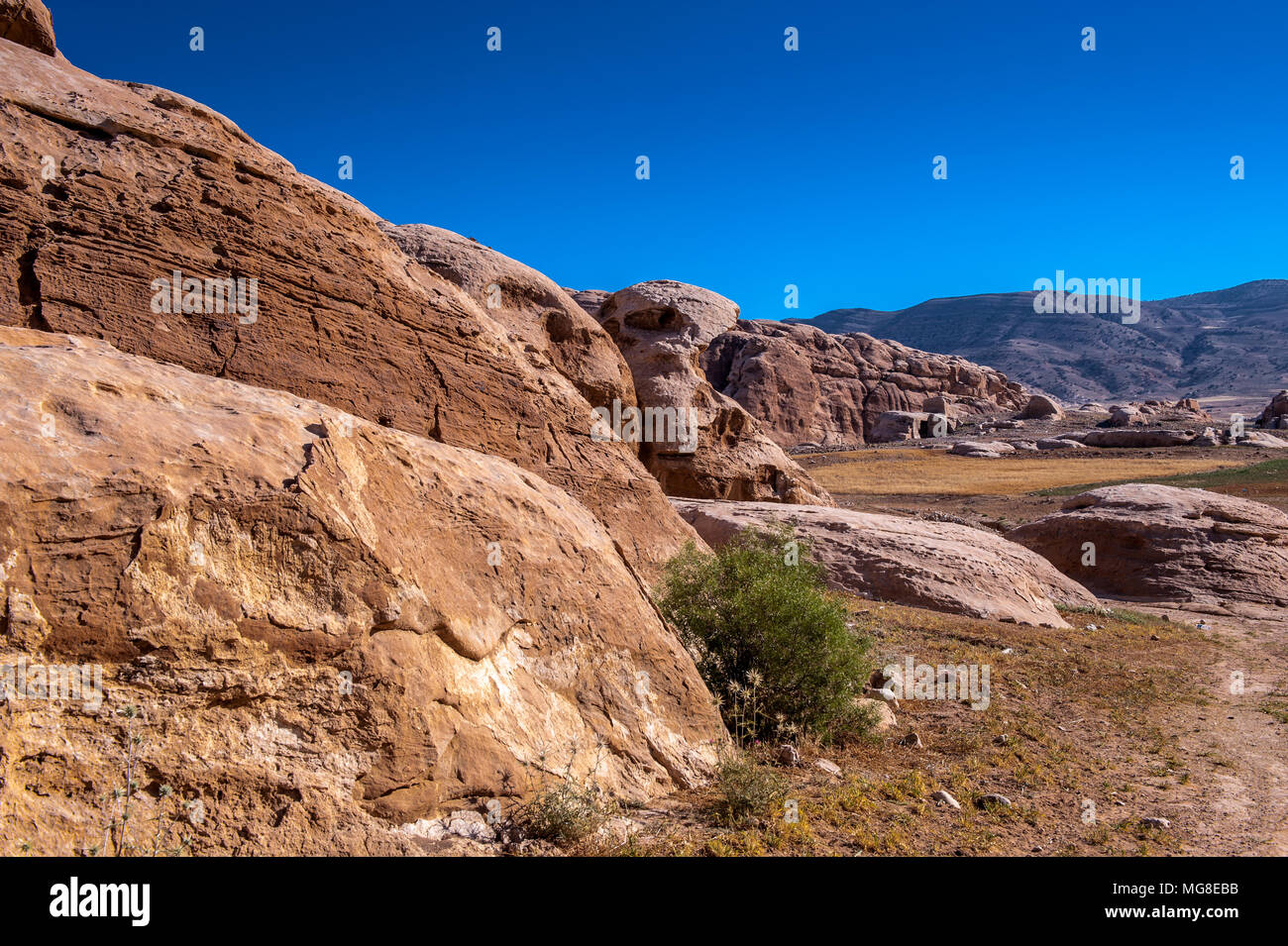 Beidha, a major Neolithic archaeological site Stock Photo - Alamy