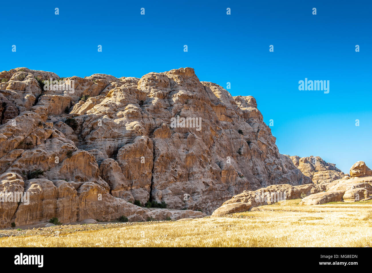 Nature of Beidha, a major Neolithic archaeological site Stock Photo - Alamy