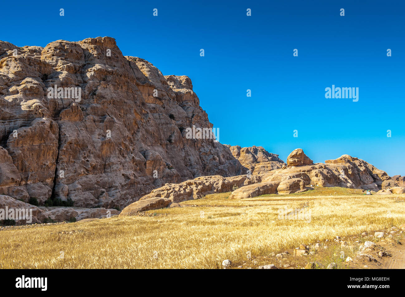 Nature of Beidha, a major Neolithic archaeological site Stock Photo - Alamy