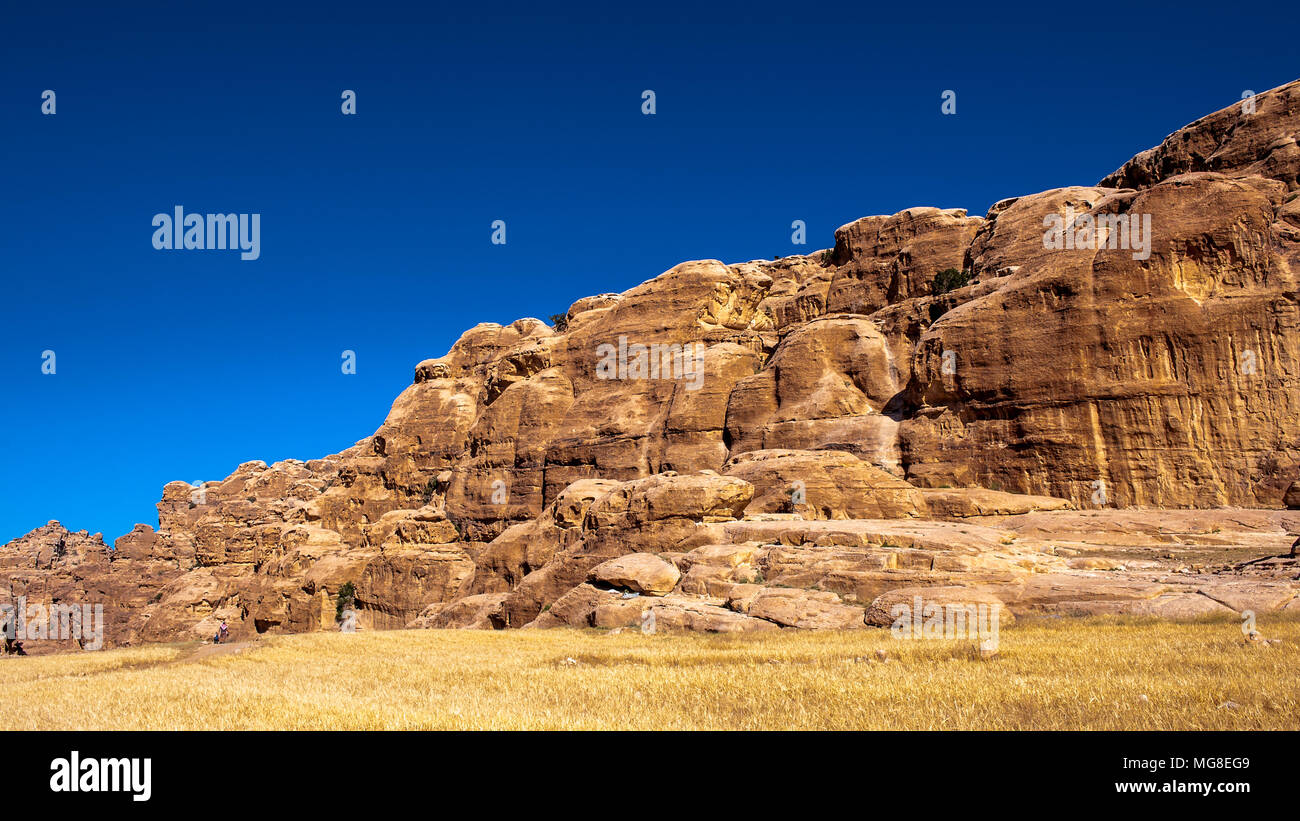 Mountains of Beidha, a major Neolithic archaeological site Stock Photo ...