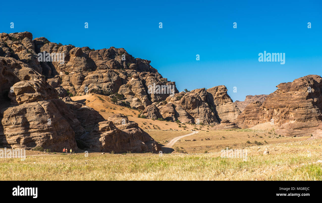 Mountains of Beidha, a major Neolithic archaeological site Stock Photo ...