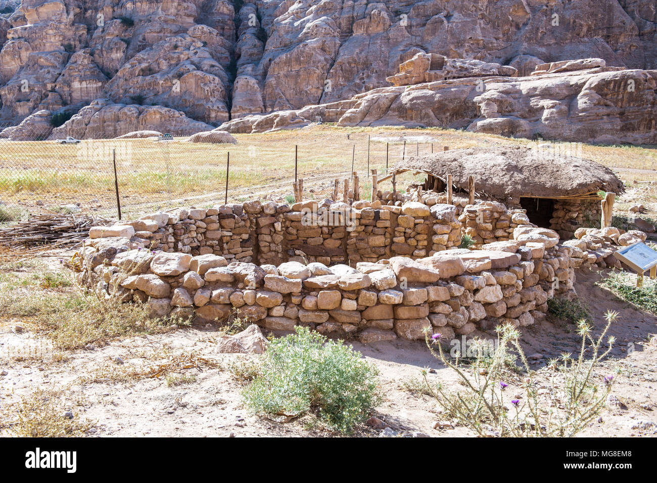 First rectangle building in Beidha, a major Neolithic archaeological ...