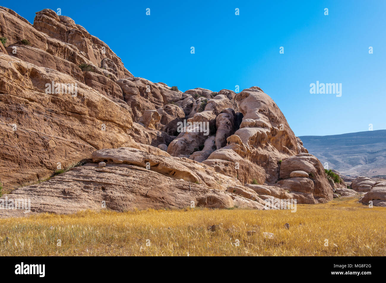 Beidha, a major Neolithic archaeological site Stock Photo - Alamy