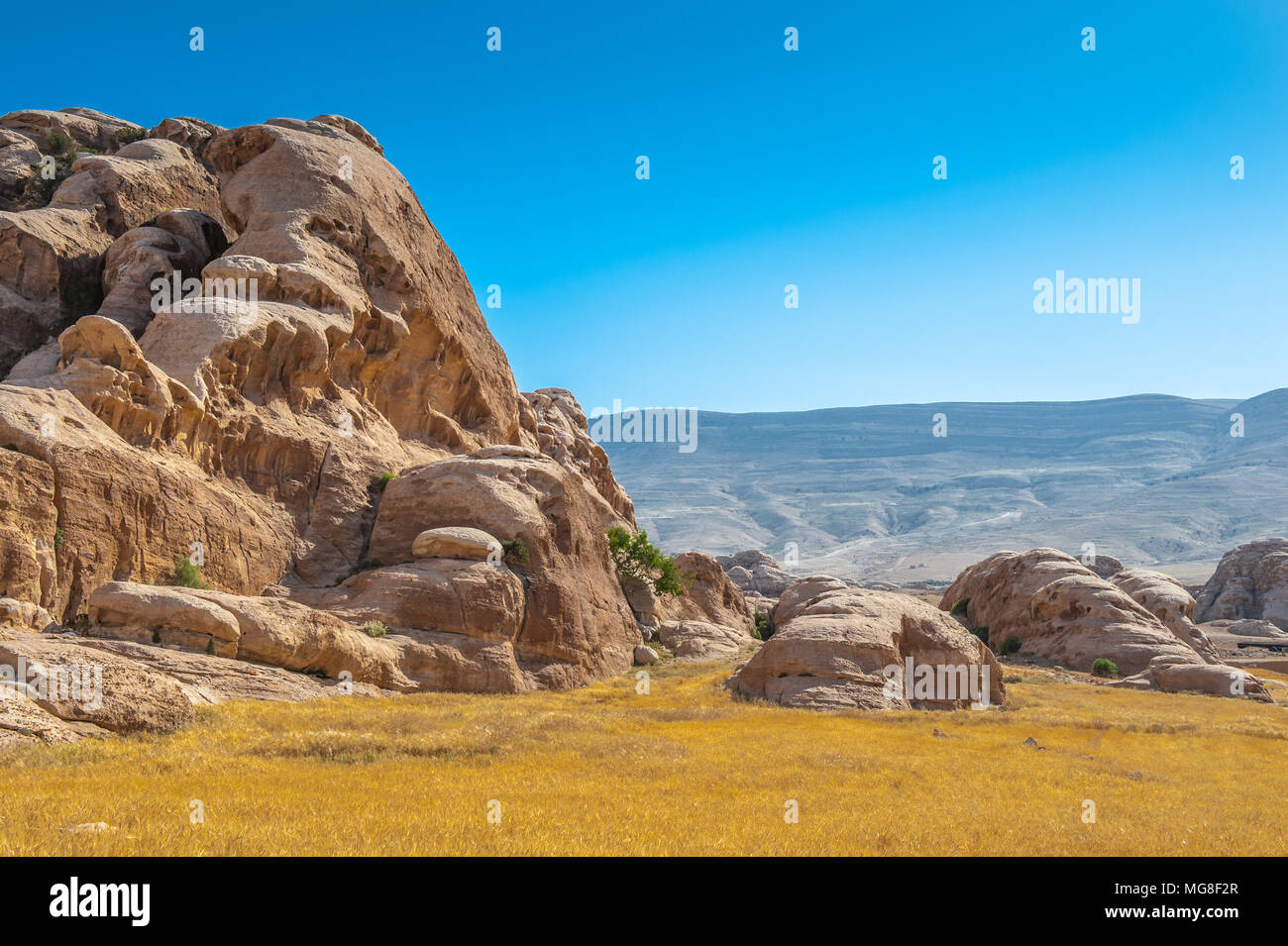 Beidha, a major Neolithic archaeological site Stock Photo - Alamy